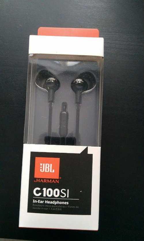 Новые наушники jbl c100Si