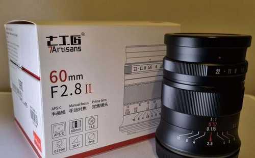 Объектив 7Artisans 60mm F2.8 mark ii Sony E