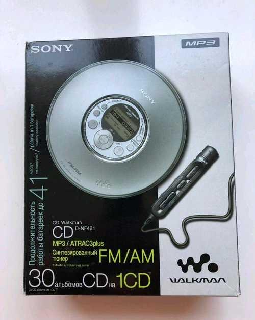 Продаю CD, MP3, FM, плеер Sony D-NF-421 в полной к