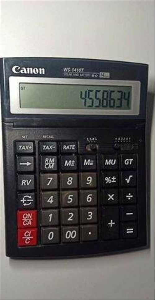 Калькулятор бухгалтерский черный Canon