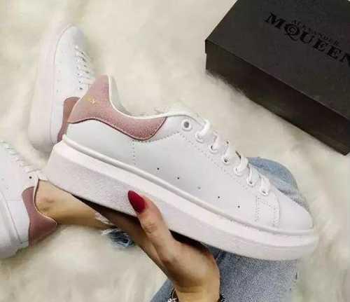 Кроссовки Alexander McQueen white-pink