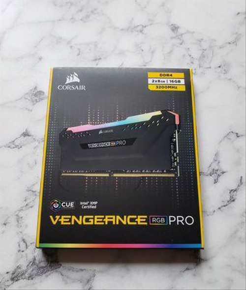 Новая DDR4 Corsair RGB Pro 16gb 2x8 3200Mhz