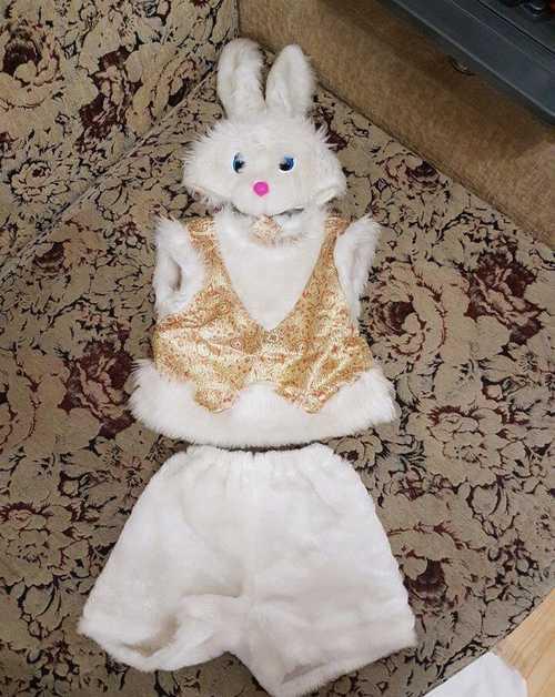 Новогодний костюм Белый заяц Кролик
