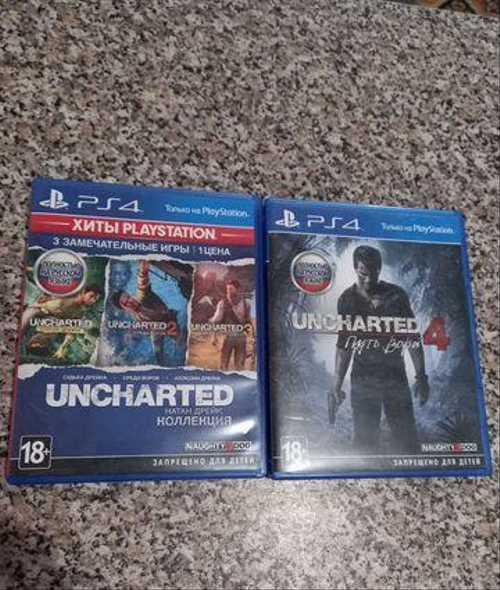 Игра для приставки ps4 uncharted 1,2,3,4 части