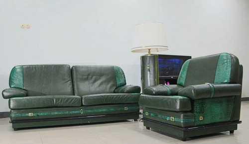 Кожаный диван и кресло Formitalia (Италия)