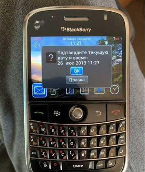 Телефон BlackBerry 9000 обмен