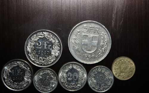 Набор монет Швейцарии