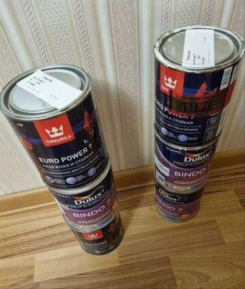 Краска Tikkurila Euro Power 7 и dulux Professional