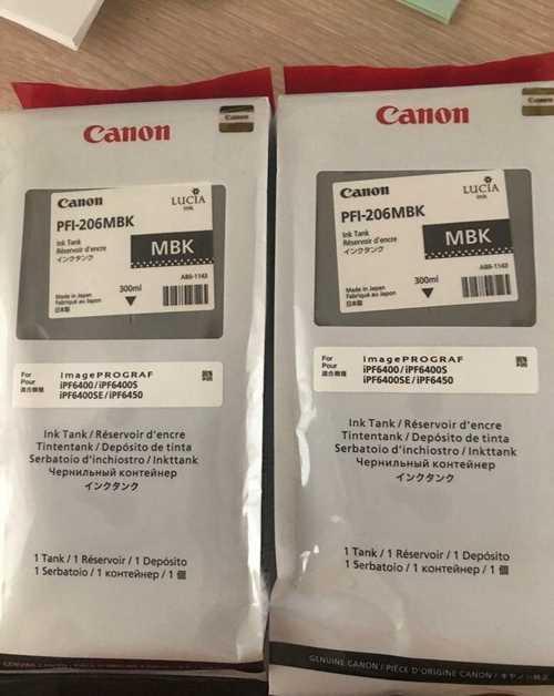 Оригинальный картридж Canon PFI-206MBK 5302B001