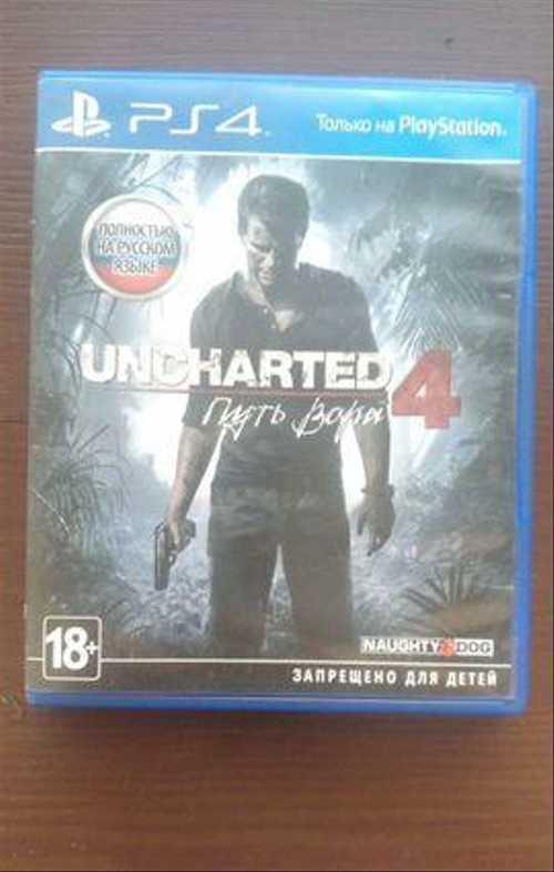 Продаю диск с игрой "Uncharted 4" на ps4
