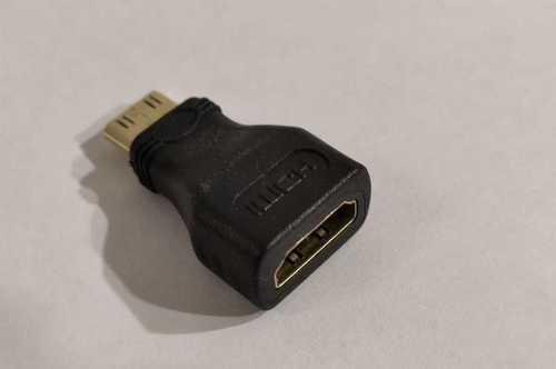 Переходник-адаптер mini hdmi male - hdmi female