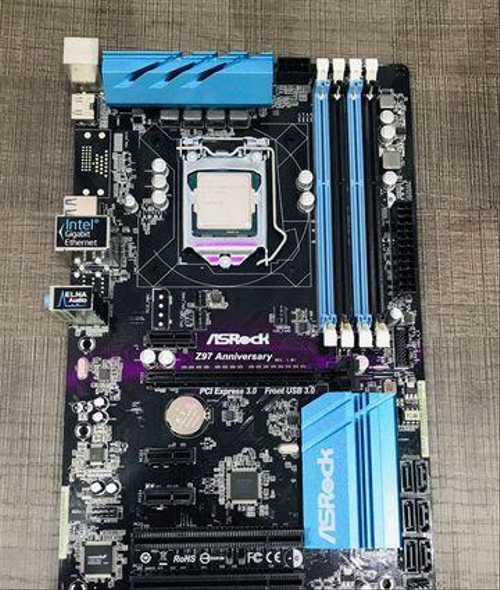 Материнская плата ASRock Z97 + G1840