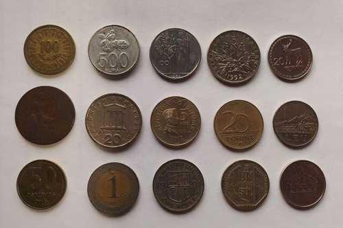 1) Монеты Мира 50 шт 50 стран без повторов