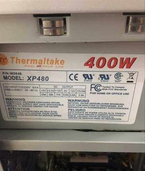 Блок питания thermaltake 400w