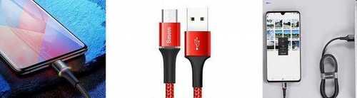 Новый Кабель Baseus cable USB For Micro 3A 0.5м