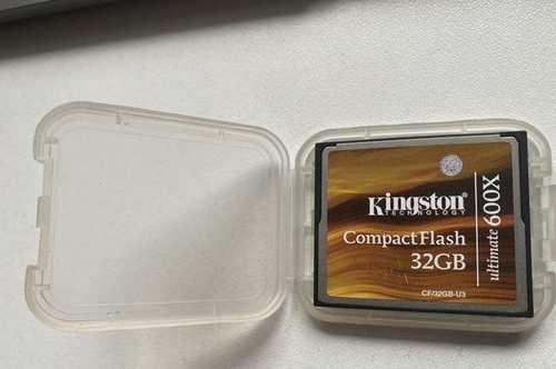 Карта памяти Compact Flash Kingston Ultimate 32Gb