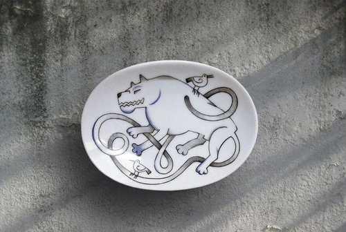 Тарелка настенная / hand decorated porcelain