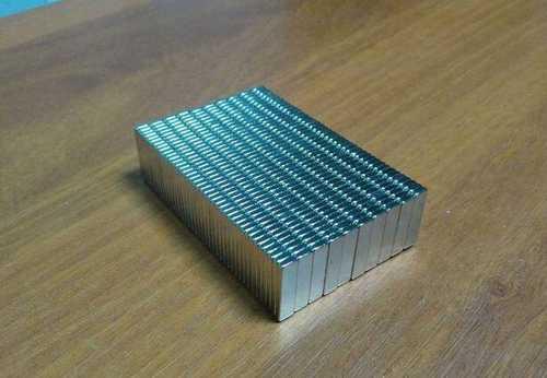Неодимовый магнит призма 20*5*2 (80 шт.)