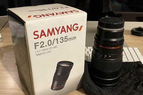 Объектив Samyang 135 2.0 Sony