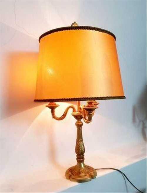 Старинная лампа бронза Луи Филипп Франция сер. XX