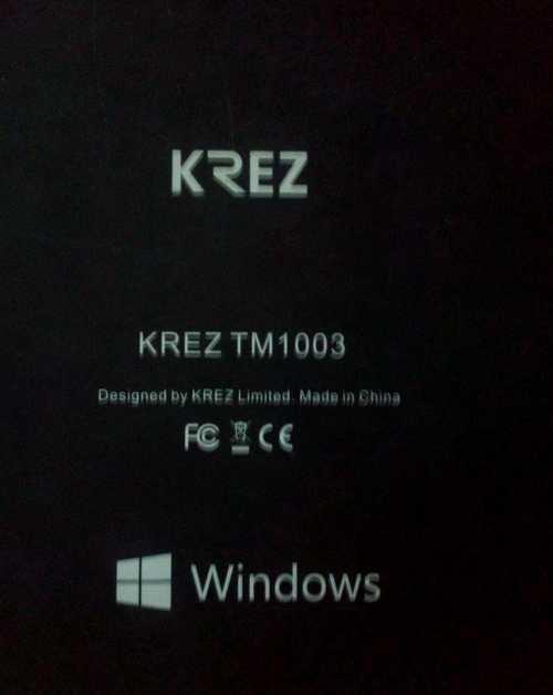 Планшет krez TM 1003