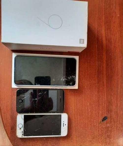 Телефоны на запчасти(Xiomi,iPhone)
