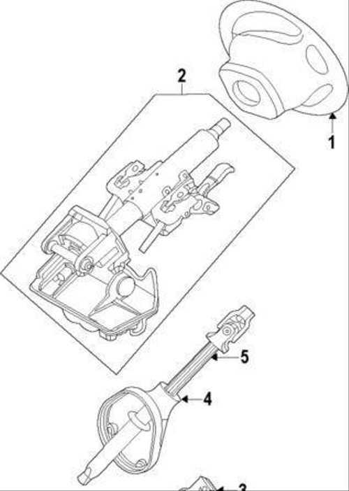 Вал рулевой колонки Ford Escape 2008-2012