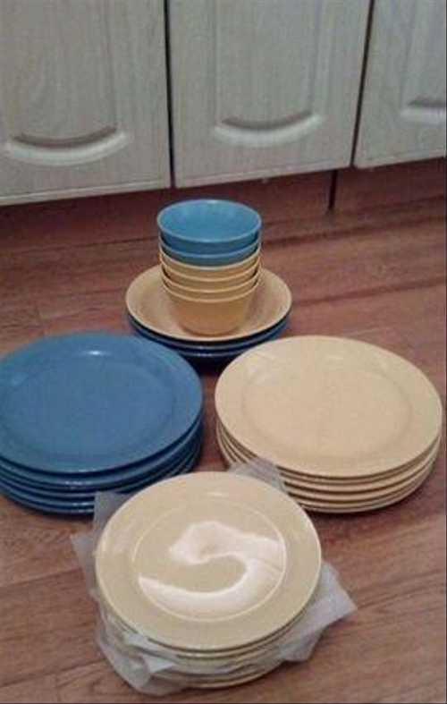 Набор столовой посуды (тарелки, салатники, пиалы)
