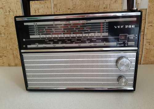 Радиоприемник VEF 206 c FM (88 - 108) mгц