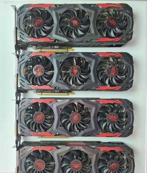 PowerColor RX570 4Гб 4шт