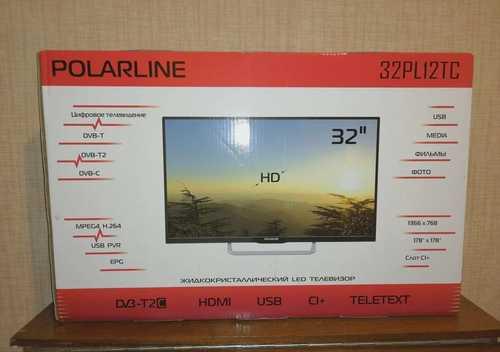 Новый ЖК телевизор Polarline, диагональ 32"