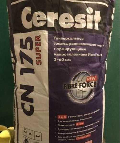 Наливной пол Ceresit CN175 2 мешка (40 кг)