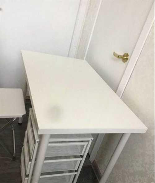 Новый стол 120х60 белоснежный