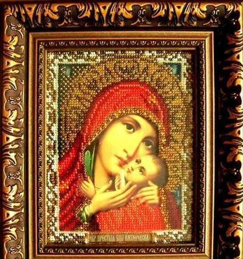 Икона из бисера Богородица Касперовская