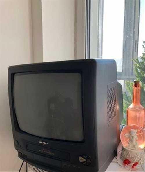 Телевизор Sharp двойка с видеомагнитофоном