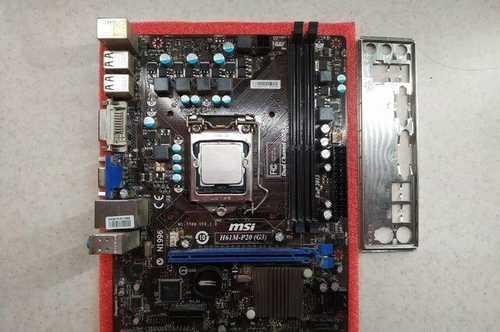 Материнская плата MSI H61M-P20(G3) + I5-3470