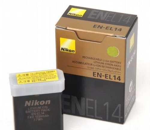 Аккумулятор Nikon EN-EL14 новый (гарантия)