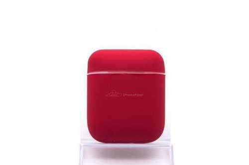 Чехол AirPods Silicon Case Малиновый, Rose Red