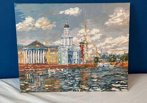 Картина 40х60 вид Санкт-Петербурга
