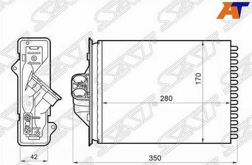 Радиатор отопителя салона chrysler voyager 2000-20
