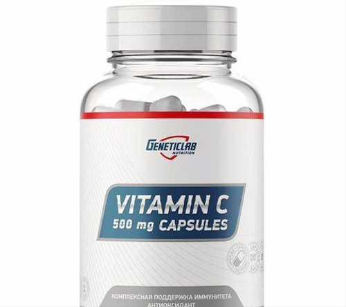 Витамин C genetic LAB vitamin C 500 mg, 60 капсул
