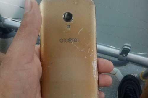 Мобильный телефонa Alcatel состояние бу, все работ