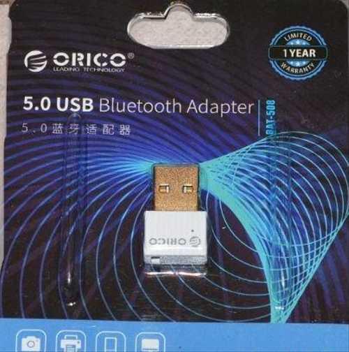 Адаптер Orico Bluetooth 5.0 BTA-508 белый