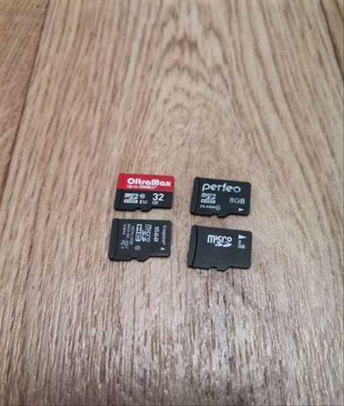 Карты памяти MicroSD разные