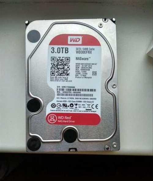 WD Red WD30efrx на 3тб