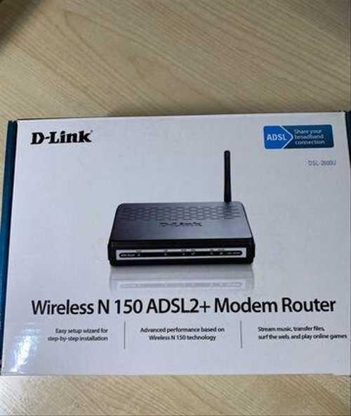 Wireless N150 adsl2+ Modern Router; DSL-2600U