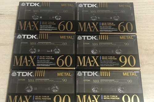 Аудиокассеты TDK MA-X 90 и TDK MA-X 60 новые