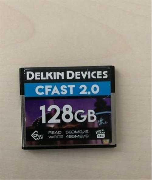 Карта памяти Delkin Devices Cinema CFast 2.0 128Гб