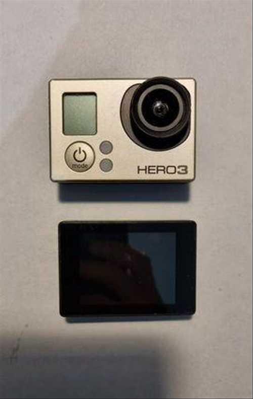 Камера GoPro Hero 3+ silver edition + аксессуары