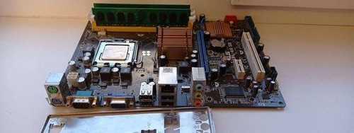 Комплект Asus p5kpl +q6600 + 6gb DDR2